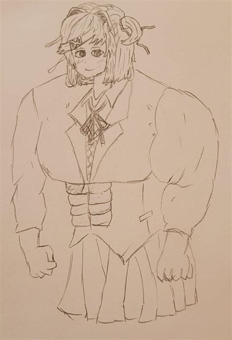 Day 45 Of Drawing Natsuki I Drew This In Like 12 Minutes Dont Judge Lol Rddlc