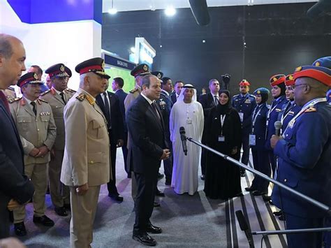 السيسي يتفقد جناح الإمارات في معرض مصر الدولي للطيران والفضاء وكالة