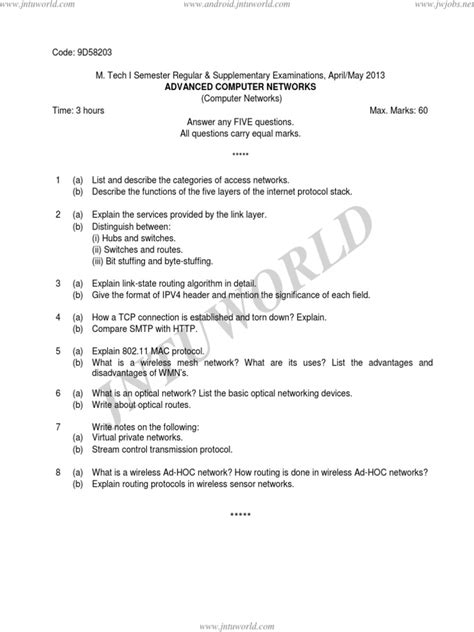 9d58203 Advanced Computer Networks Pdf Communications Protocols Computer Network