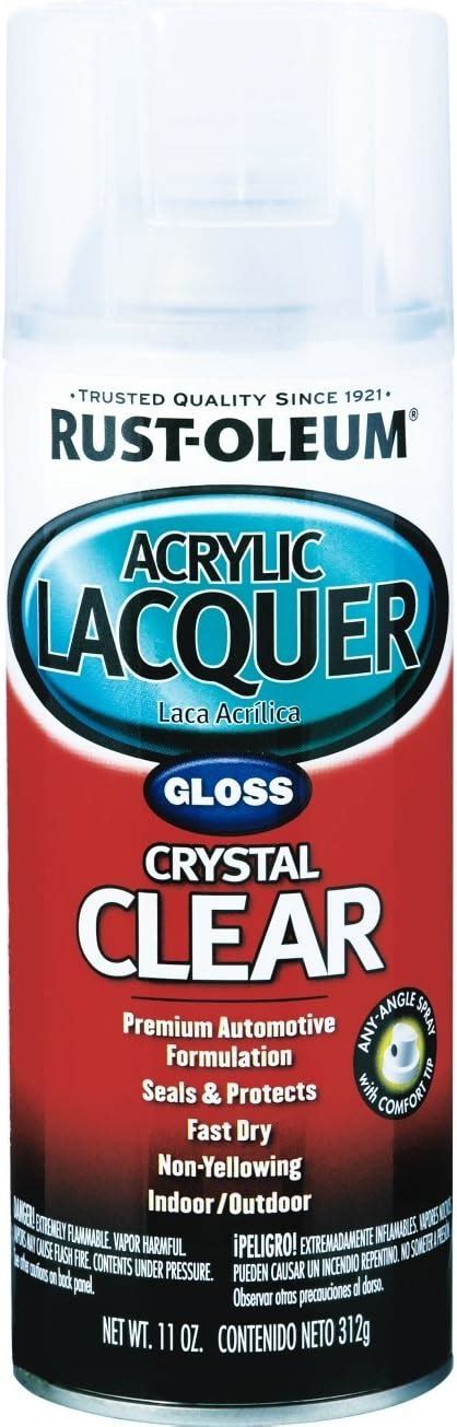 Amazon Com Rust Oleum Automotive Lacquer Gloss Clear Automotive Acrylic Lacquer Spray 12 Oz