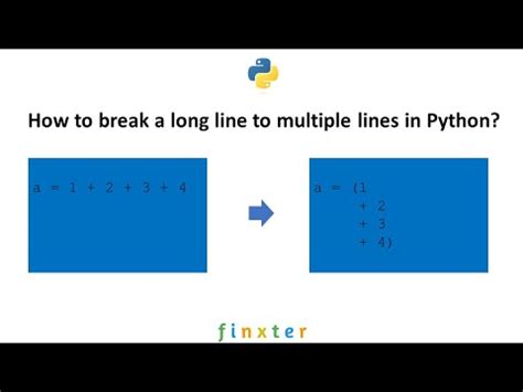 Top Line Continuation In Python Update