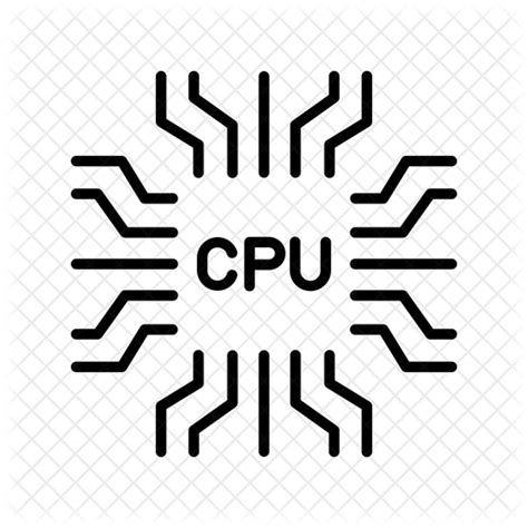Cpu Circuit Icon Download In Line Style
