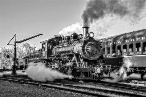 Steam Train No 40 BW Photograph By Susan Candelario Fine Art America