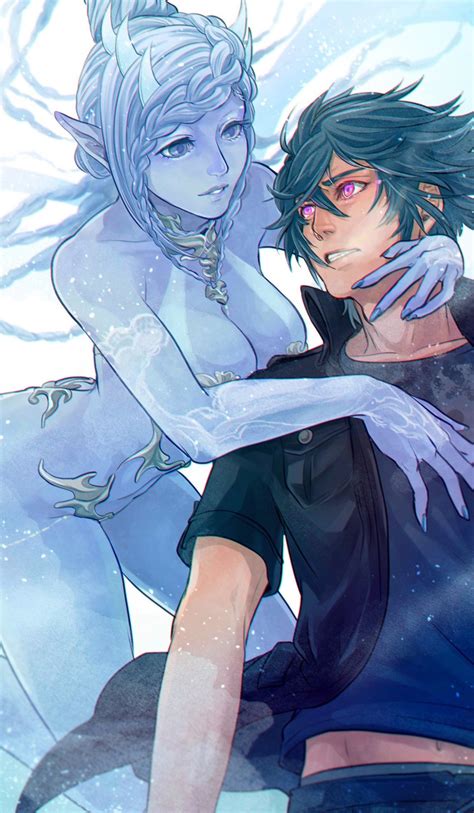 Noctis Lucis Caelum And Shiva Final Fantasy And 1 More Drawn By Payu
