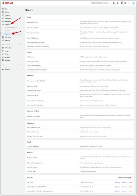 Analytics Reports Overview Shoplazza Help Center Analytics Reports Overview Shoplazza Help Center