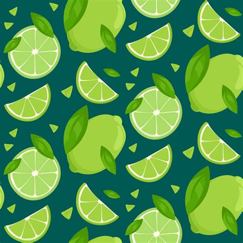 Seamless Pattern With Limes Macbook Wallpaper Desktop Wallpaper Lime