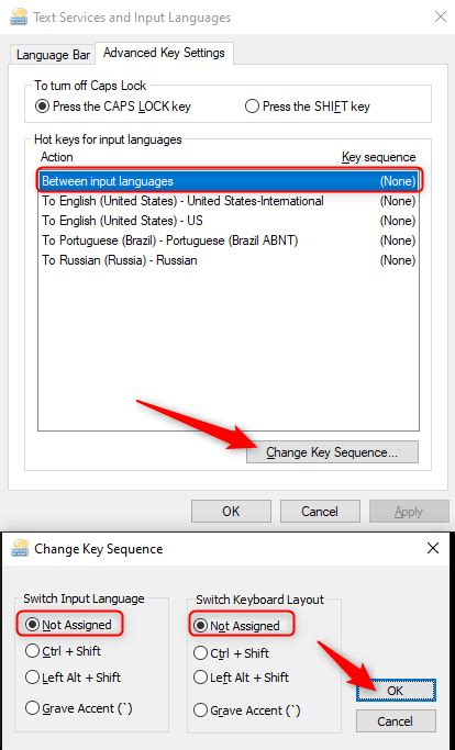 I Would Like To To Disable The Keyboard Language Shortcut Microsoft Qanda