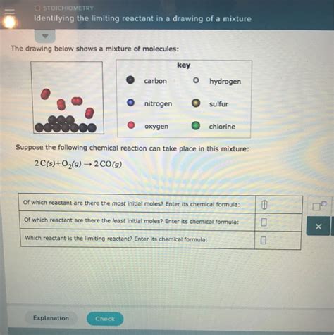 Solved Ostoichiometry Ldentifying The Limiting Reactant In A