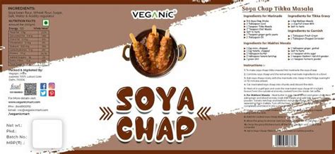 Veganic Soya Chaap 850 Gm Soya Chaap Sticks In Brine Dried Soya
