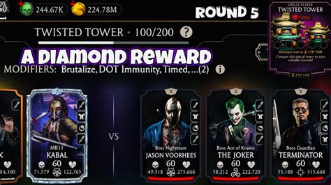 Fatal Twisted Tower Boss Battle 100 And 60 80 Fight Guaranteed Diamond