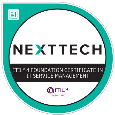 Itil® 4 Foundation Certificate In It Service Management Credly