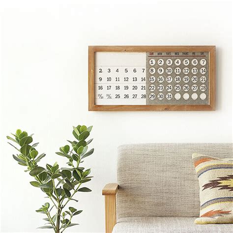 Magnet 마그넷 우든 만년 캘린더 미니 감도 깊은 취향 셀렉트샵 29cm