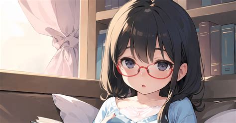 ロリ 読書眼鏡っ娘ロリのパンツ Ai漫画創作俱楽部のイラスト Pixiv