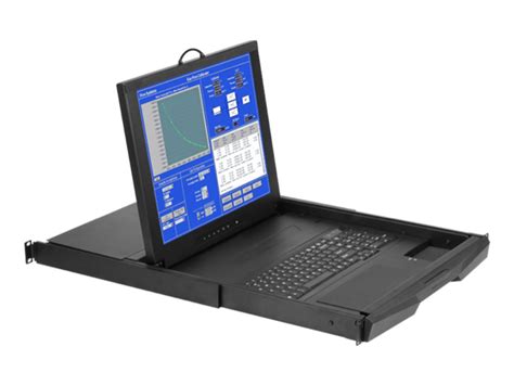 RKP7 1U 17Inch Rack Mount Monitor Keyboard Drawer W Detachable Mini Mouse