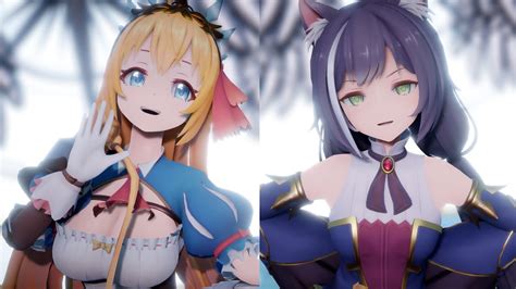 【プリコネmmd】ペコリーヌ、キャル「ファンサ」 Youtube