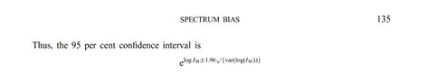 how to use delta method to calculate variance of spectrum bias in