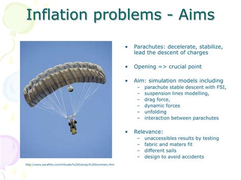 Ppt Dynamic Simulation Of Parachutes With Fluid Structure Interactions Powerpoint Presentation