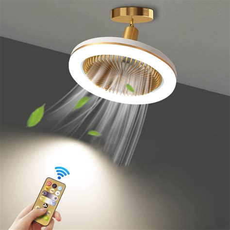 Led 조명 천장 선풍기 원격 제어 샹들리에 천장 벽 팬 램프 방 홈 장식 3 가지 색상 E27 Aliexpress