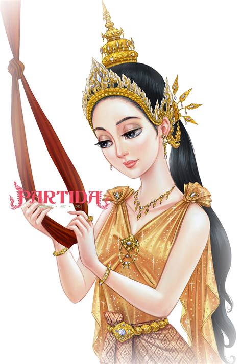 Sixfanarts วาดภาพ เล่าเรื่องนางในวรรณคดี ลำดับที่ 2 ละเวงวัณฬา จาก