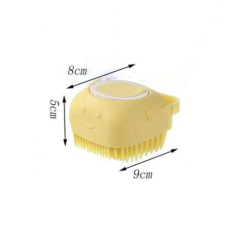 Pc Pet Shower Brush With Liquid Container Practical Multi Function