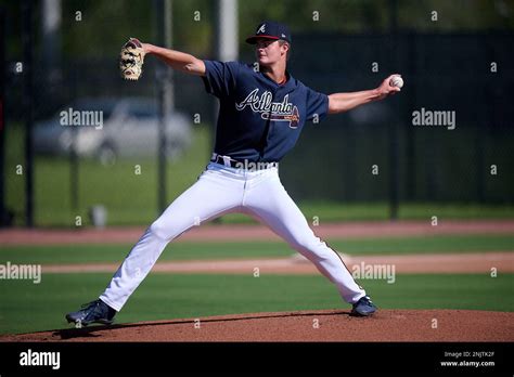 FCL Braves Pitcher Adam Shoemaker 38 During A Florida Complex League