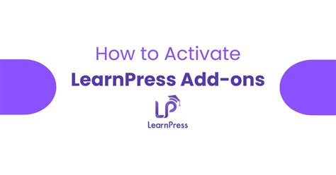How To Activate LearnPress Add Ons On WordPress 2025