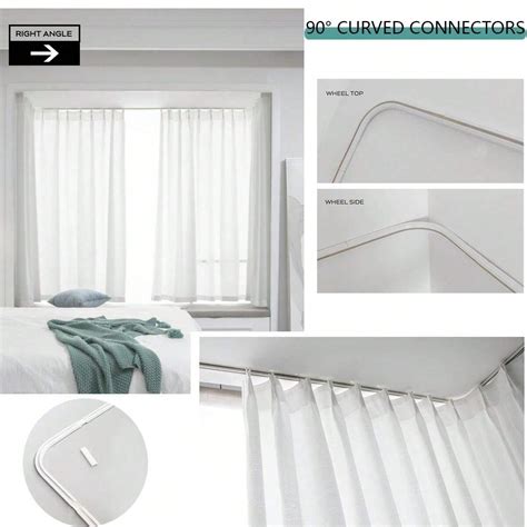 Self Adhesive Curtain Track For Smooth Ceiling Or Wall No Drill Screws Ceiling Curtain Track