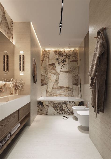 Просторная ванная комната с двумя раковинами и ванной