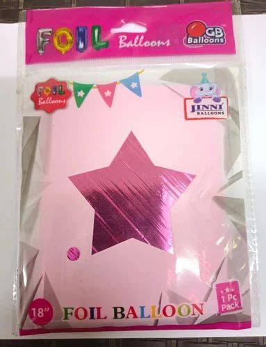 Pink Normal Air Star Shape Foil Balloon At ₹ 99 Pack In Coimbatore Id