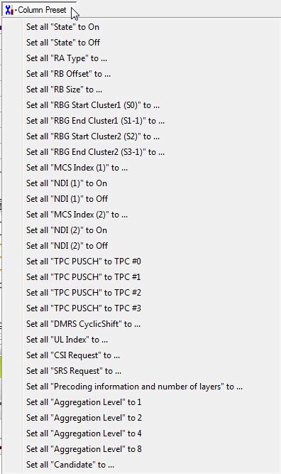 UL SCH PDDCH Tx Setting And Configuration Advanced LTE A TDD Downlink
