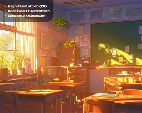 4 Animated Backgrounds School Classroom Background School Looped