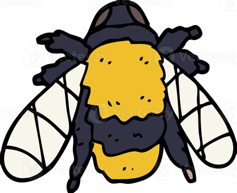 Cartoon Doodle Bee 40202046 Png