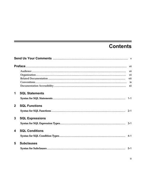 Oracle Sql Quick Reference PDF