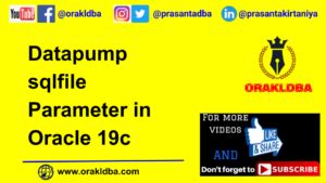 Datapump Sqlfile Parameter In Oracle 19c Orakldba ORACLE Tutorial