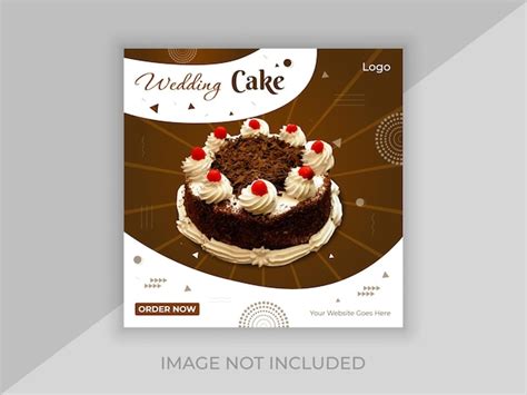 Premium Vector Social Media Cake Advertisement Template