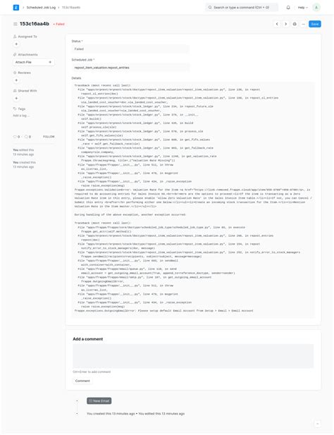 Repost Item Valuation Unable To Delete Invoice · Issue 33231