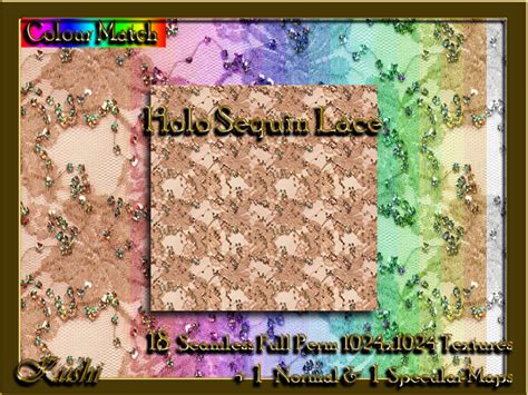 Second Life Marketplace Holo Sequin Lace Seamless Textures