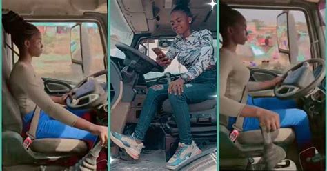 Apply To Travel Abroad Nigerian Lady Driving Big Truck In Ibadan