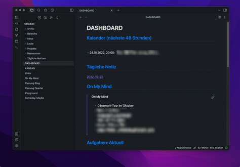 Projekt Markdown Dashboard Teil 4 Get Organized Dr Markus Jasinski