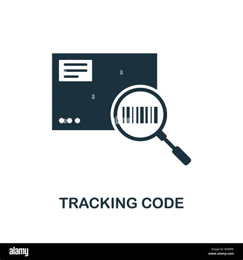 Tracking Code Icon Monochrome Style Design From Logistics Delivery Collection UI Pixel