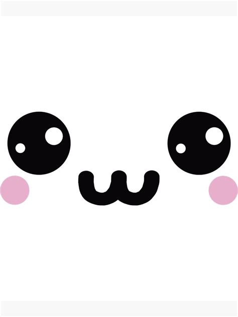 Cute Owo Face Poster For Sale By Holidayxcol Redbubble