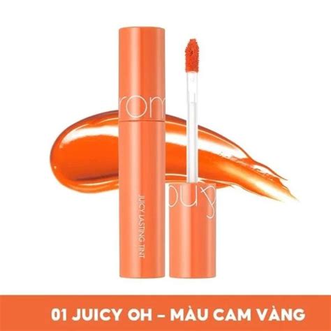 Son Romand Juicy Lasting Tint Son Tint Siêu Lì Cho đôi Môi Căng Mọng