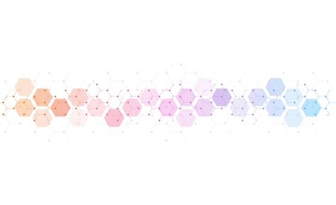 Абстрактный шестиугольный фон молекулярная структура и генная инженерия
