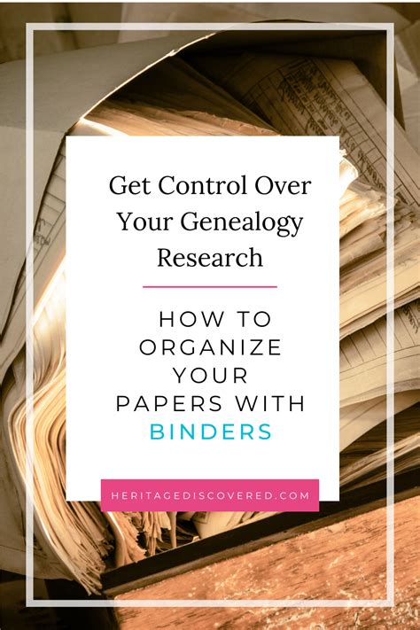 How To Organize Your Genealogy Files With Binders Artofit