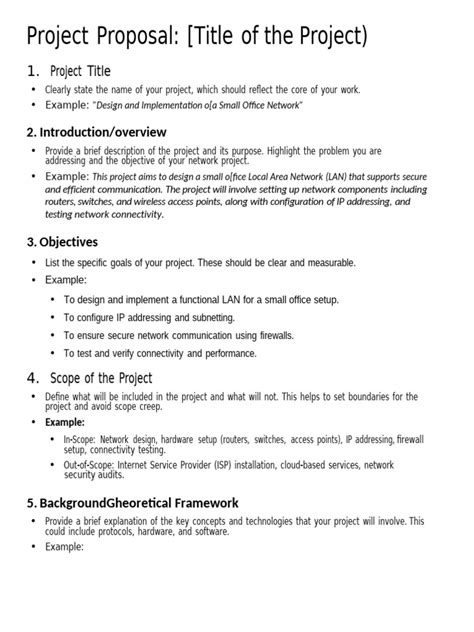 Lab Project Proposal Format Pdf Computer Network Ip Address