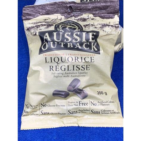 Aussie Outback Black Licorice 200g X 4