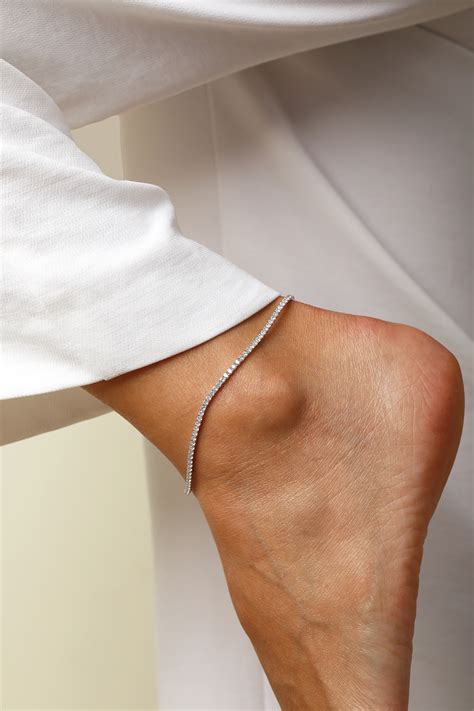 Bratara De Picior Din Argint 925 Model Tennis Manissi