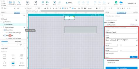How To Set A Rule To Indicate If This Specific Row In A Repeater Is Clicked Do Axure Rp 9
