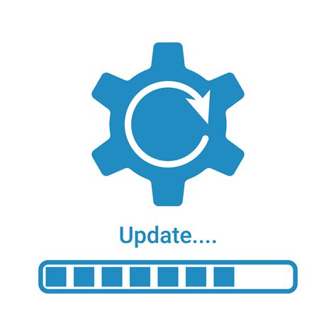 Update Vector Icon Upgrade System Sign Installing Software Gear Settings Application Update