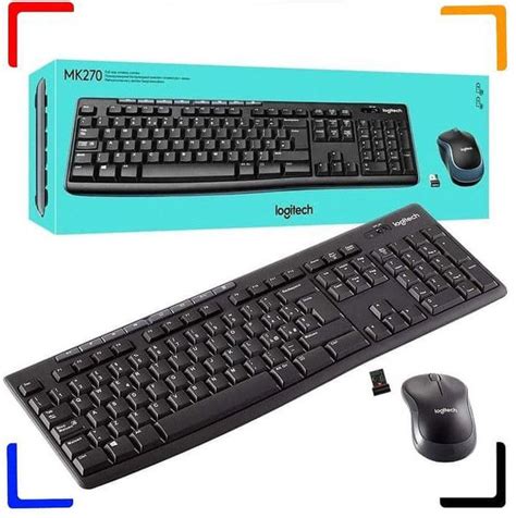 Keyboard Mouse Logitech MK270r Wireless